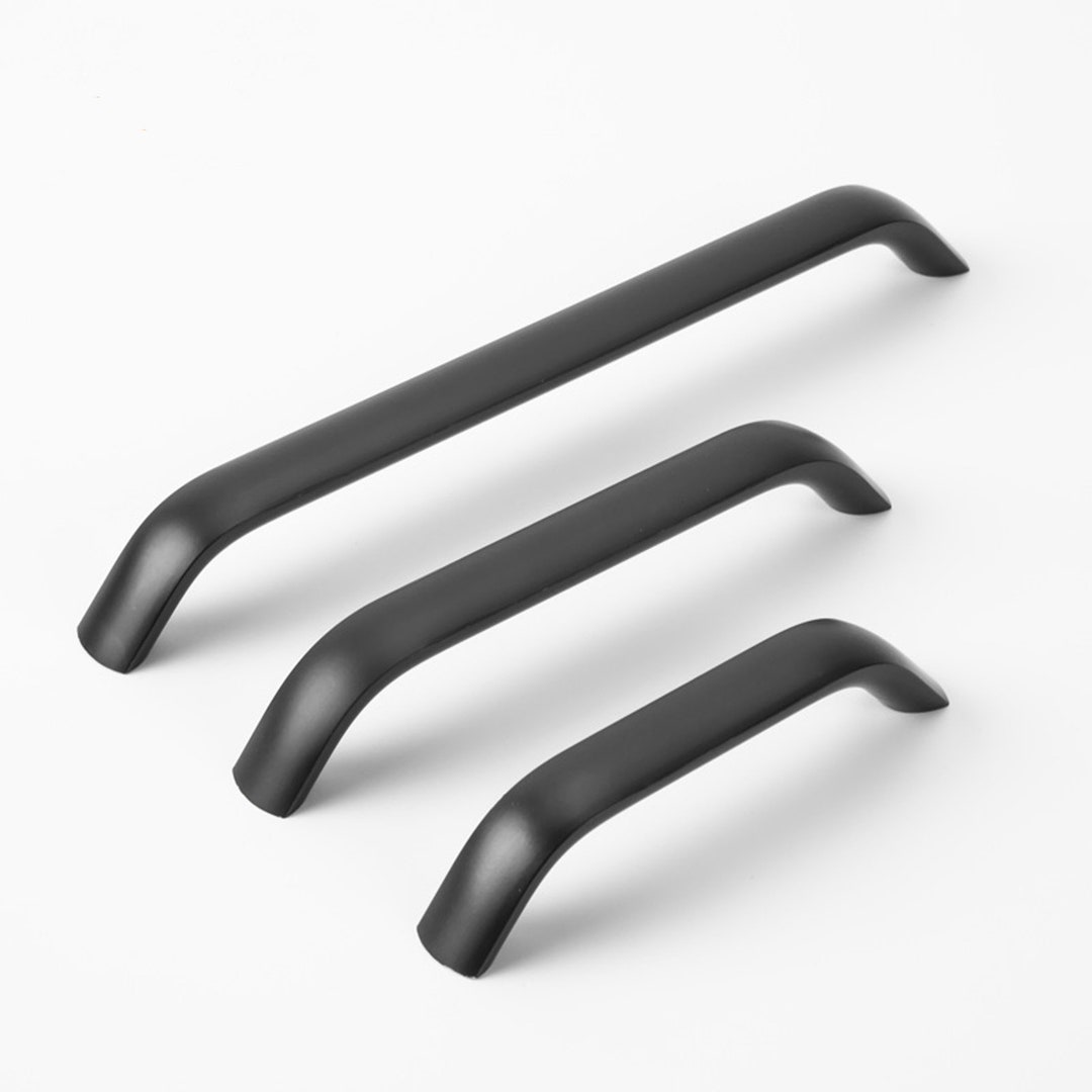 Modern Simple Black Wardrobe Door Handle Black Cabinet Handle - Etsy