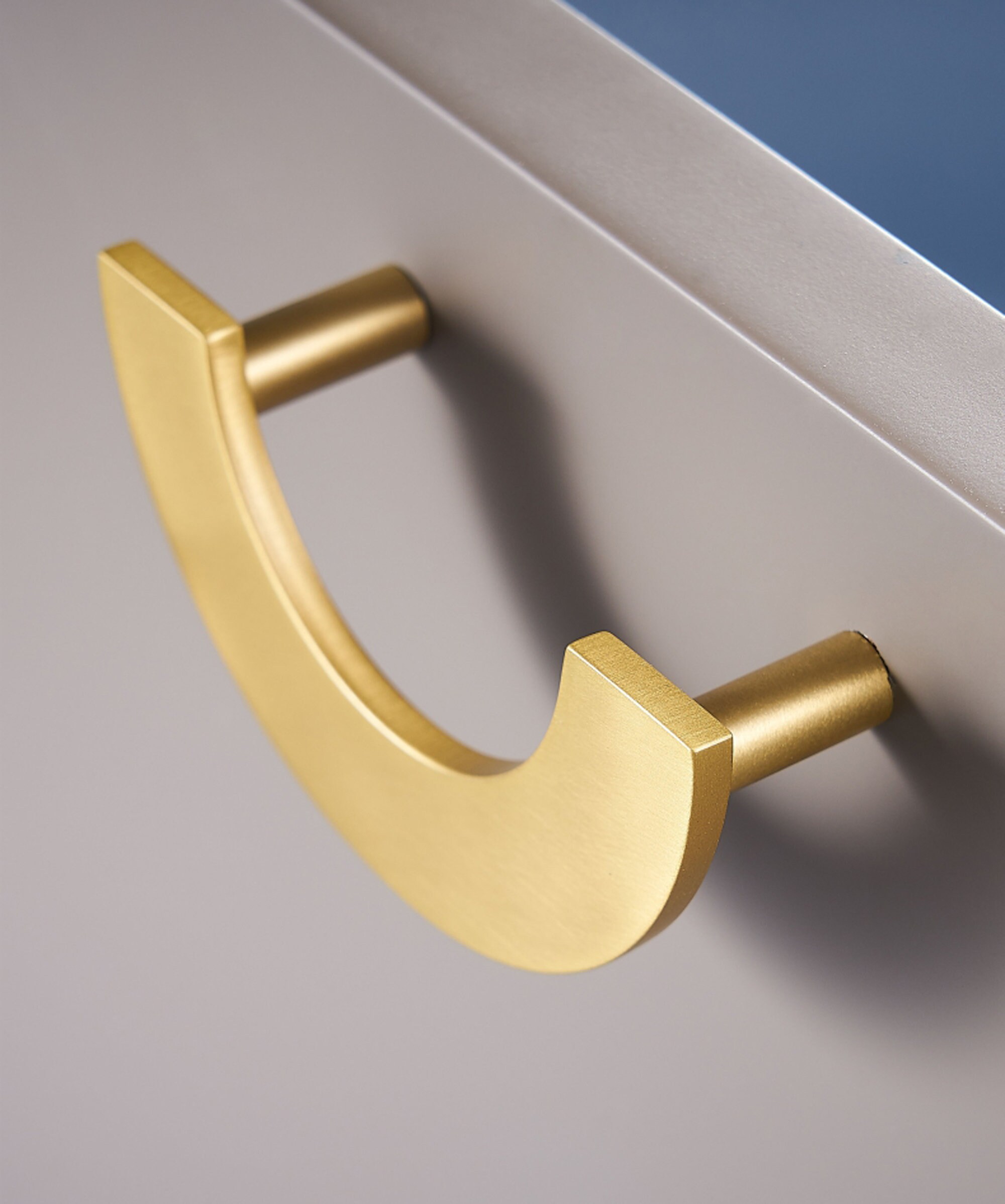 Brass Modern Semi-circular Arched Furniture Drawer Large - Etsy