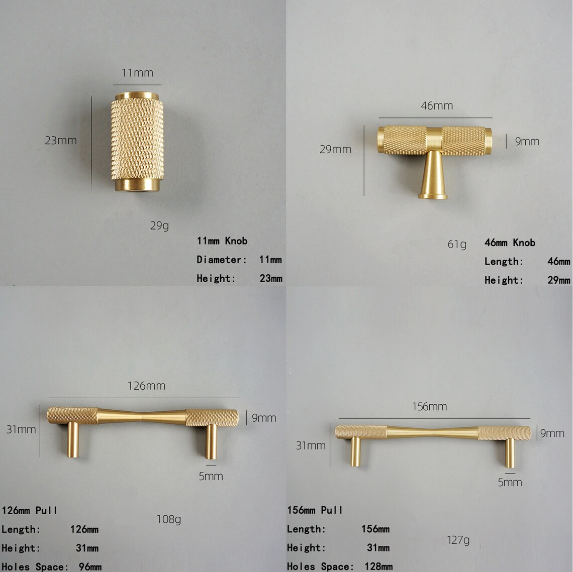 Modern Minimalist Light Luxury Brass Handle Wardrobe Cabinet - Etsy