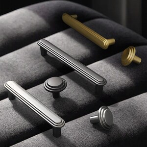 Modern Minimalist Wardrobe Door Handle, Cabinet Drawer Handle, Zinc ...