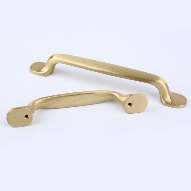 Brass Handles Round Solid Single Hole Drawer Small Handles - Etsy UK