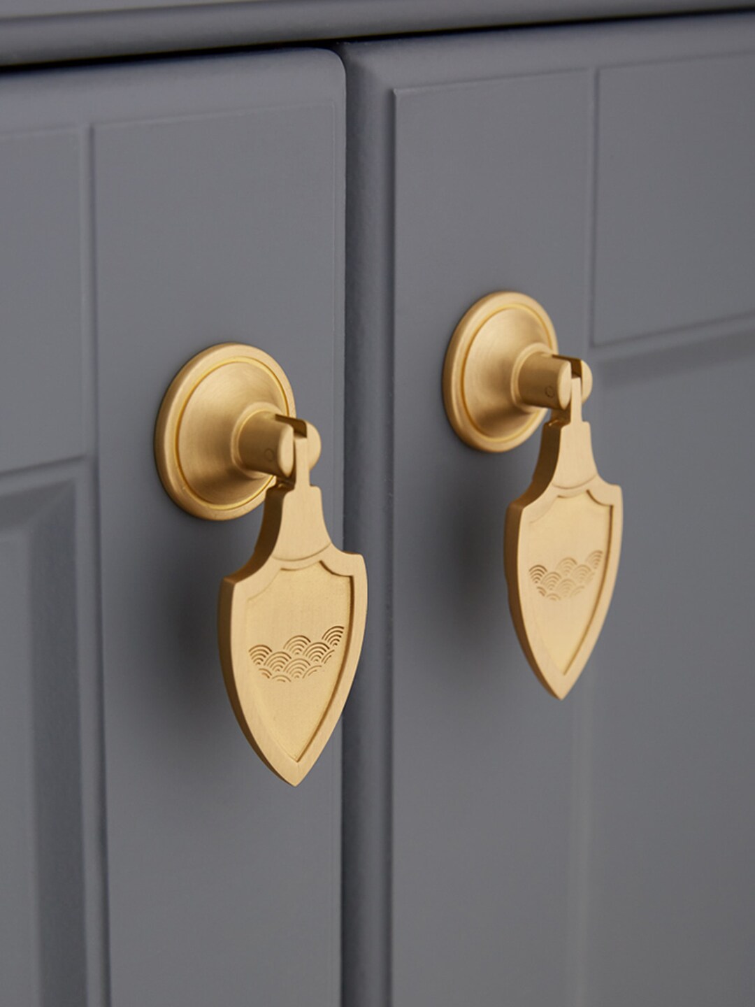 Wardrobe Copper New Chinese Door Handle Single Hole Pendant Brass ...