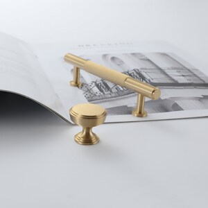 Brass Handle Simple Modern Nordic Furniture Drawer Cabinet Door Stylish ...