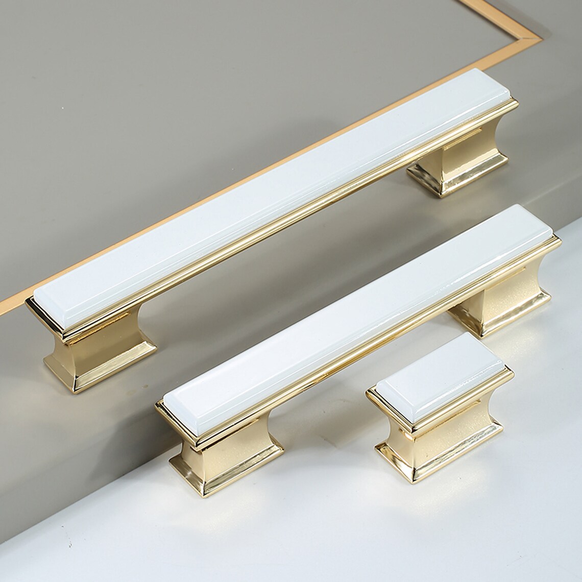 Light Luxury Cabinet Door Handle Gold Modern Minimalist - Etsy