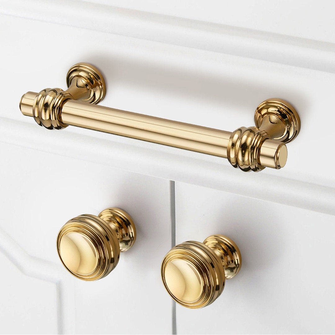 Cabinet Handles Golden Wardrobe Drawer Handles Modern Simple Household ...