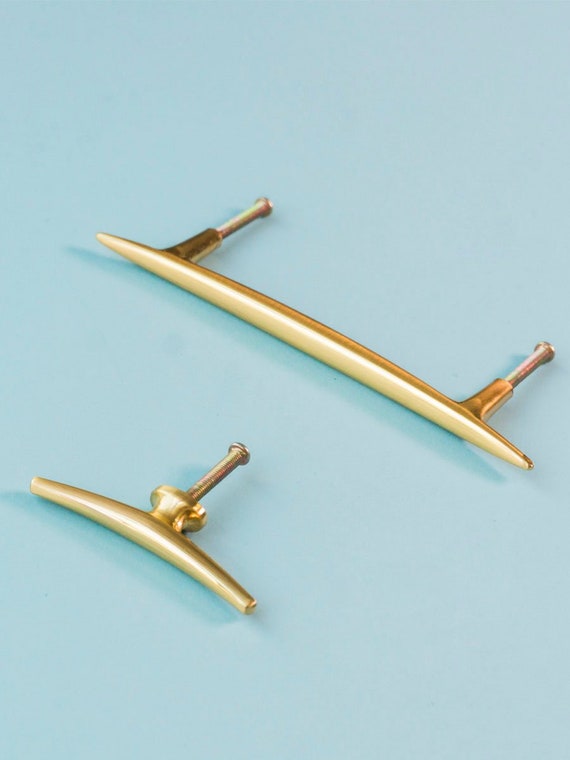 Golden Nordic Wardrobe Door Handles Modern Simple Cabinet | Etsy