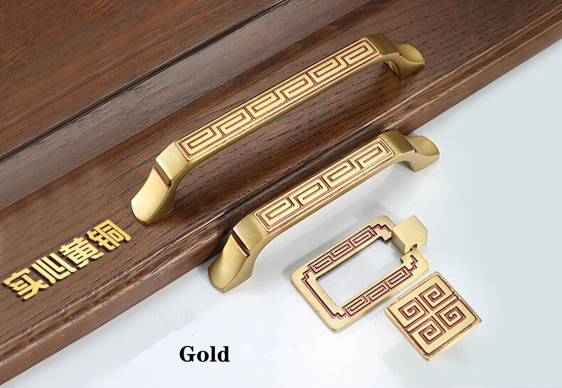 Copper Handles European Antique Pure Copper Door Handles - Etsy