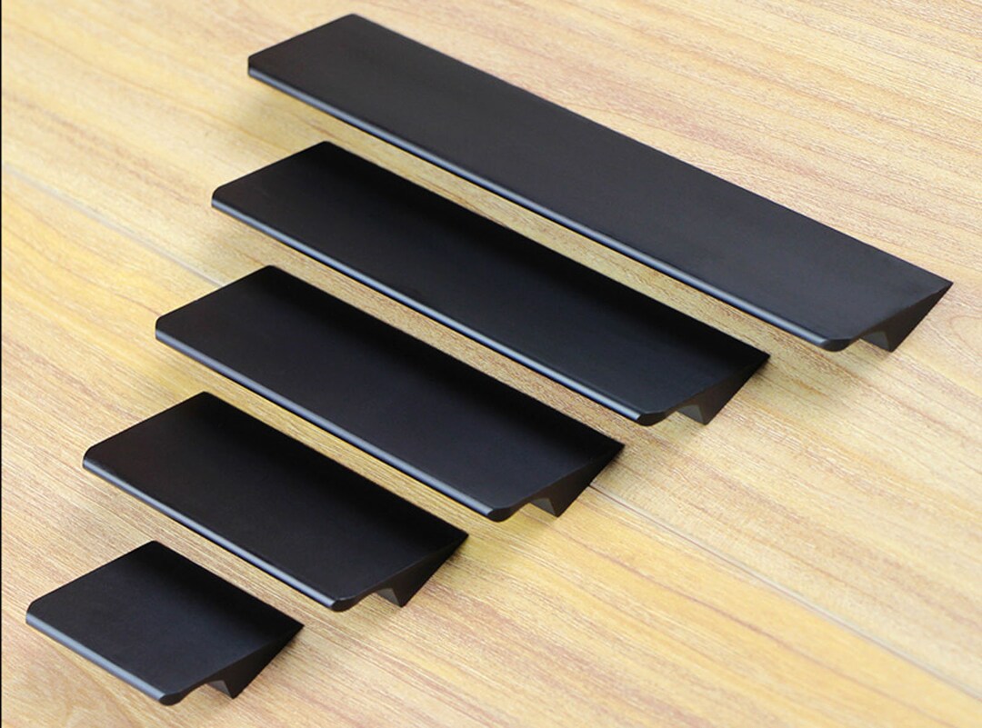 Modern Simple Cabinet Wardrobe Door Handle Black Widened Paperback ...