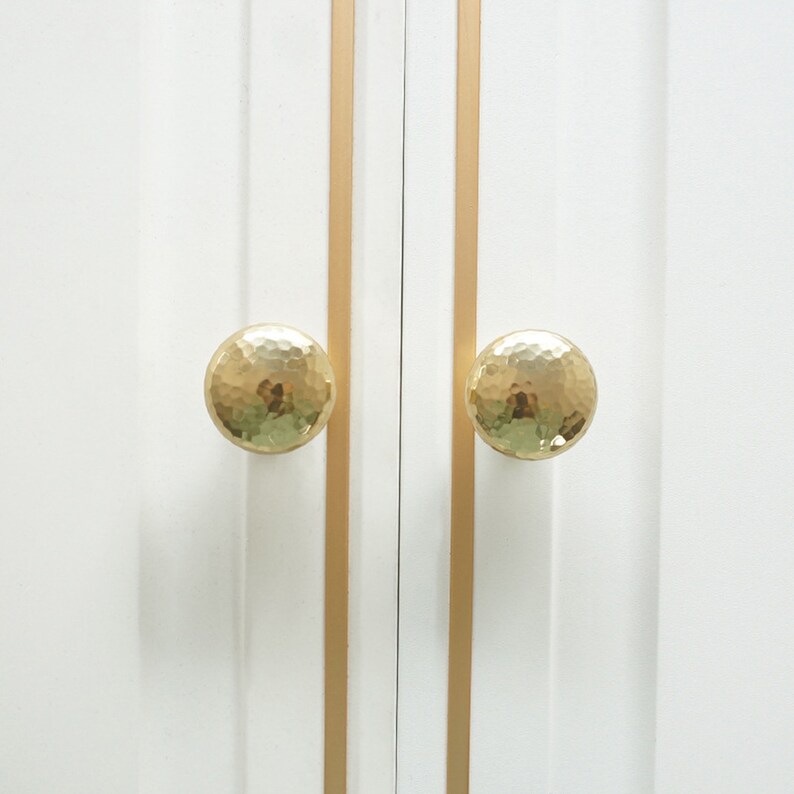 Handmade Hammered Brass Handle Wardrobe Cabinet Drawer Cabinet | Etsy