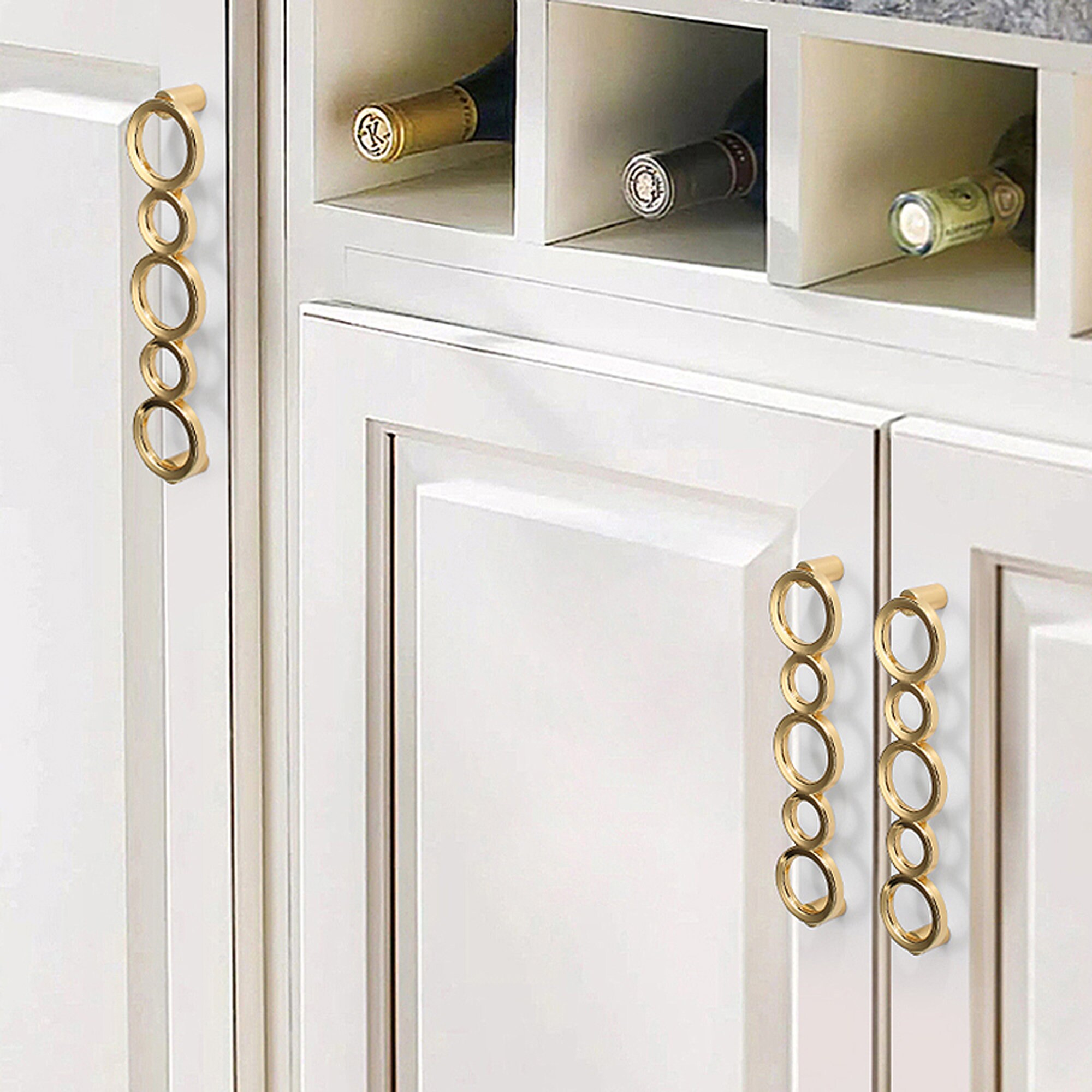 Golden Wardrobe Door Handles Are Light Luxury Modern Cabinet | Etsy