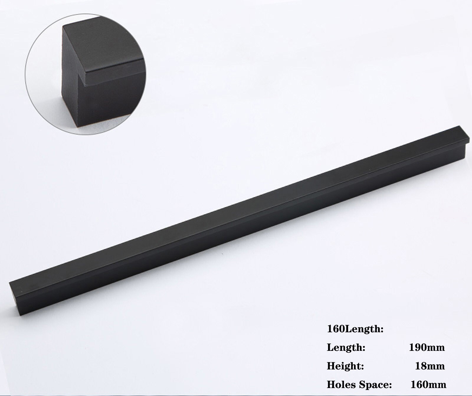 Aluminum Alloy Cabinet Door Handle American Black 1 Meter Long | Etsy