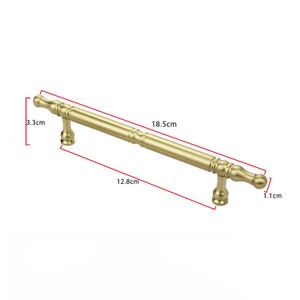 Modern Simple Brass Cabinet Door Handle Straight Strip Solid Cabinet ...