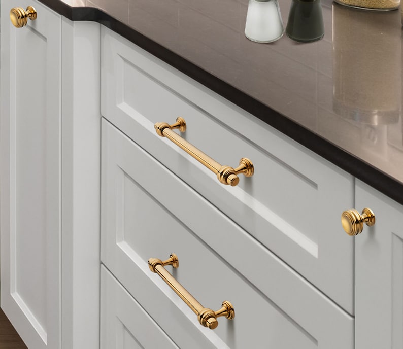 Cabinet Handles Golden Wardrobe Drawer Handles Modern Simple | Etsy