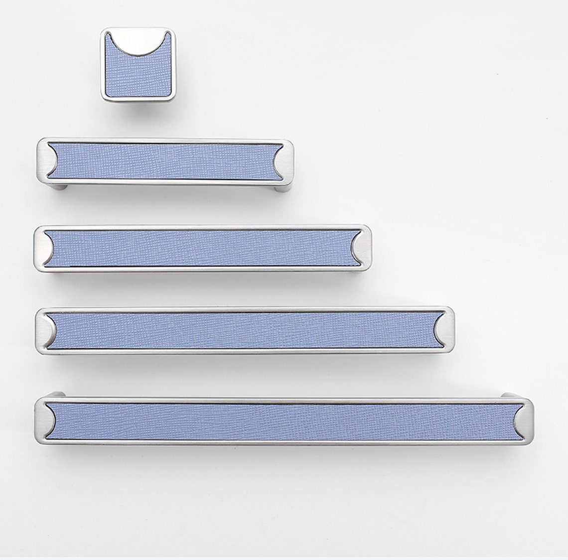 Nordic Blue Cabinet Drawer Leather Handle Modern Simple | Etsy