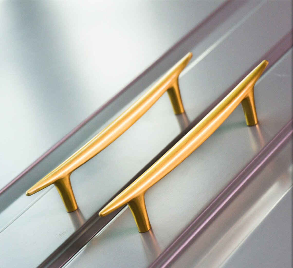 Golden Nordic Wardrobe Door Handles Modern Simple Cabinet - Etsy