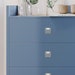Nordic Blue Cabinet Drawer Leather Handle Modern Simple Leather ...