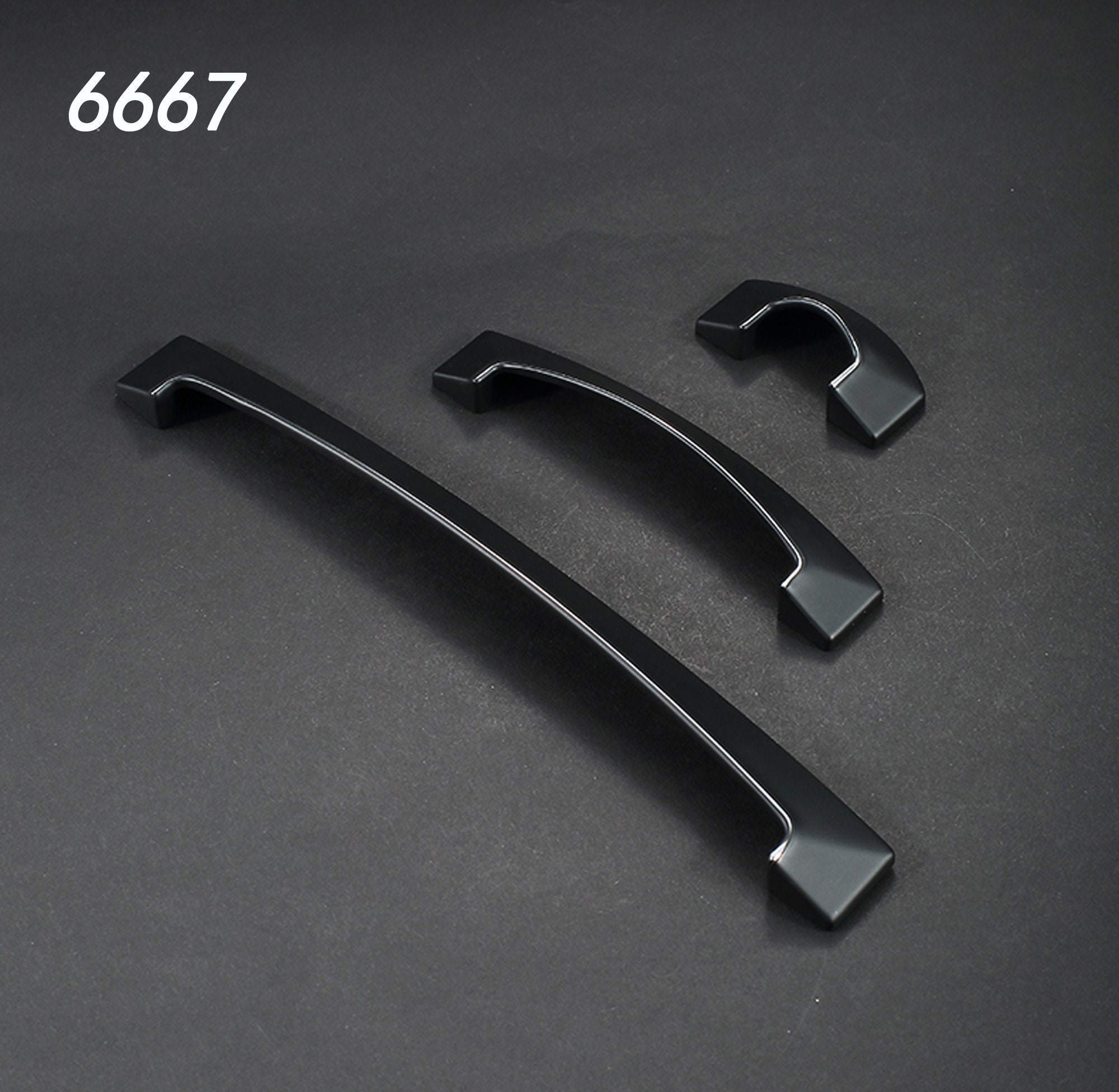 Simple Black Drawer Handle Cabinet Door Handle Wardrobe Handle | Etsy