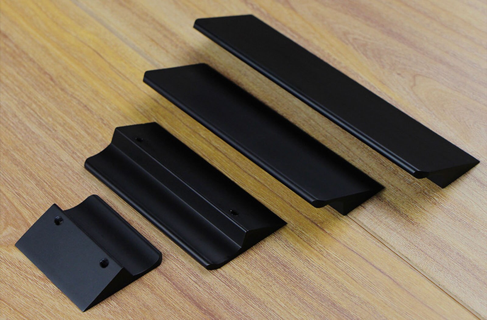 Modern Simple Cabinet Wardrobe Door Handle Black Widened | Etsy