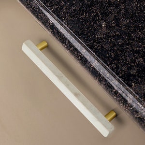 Modern Minimalist Cabinet Drawer Marble Handle Nordic Cabinet Wardrobe ...
