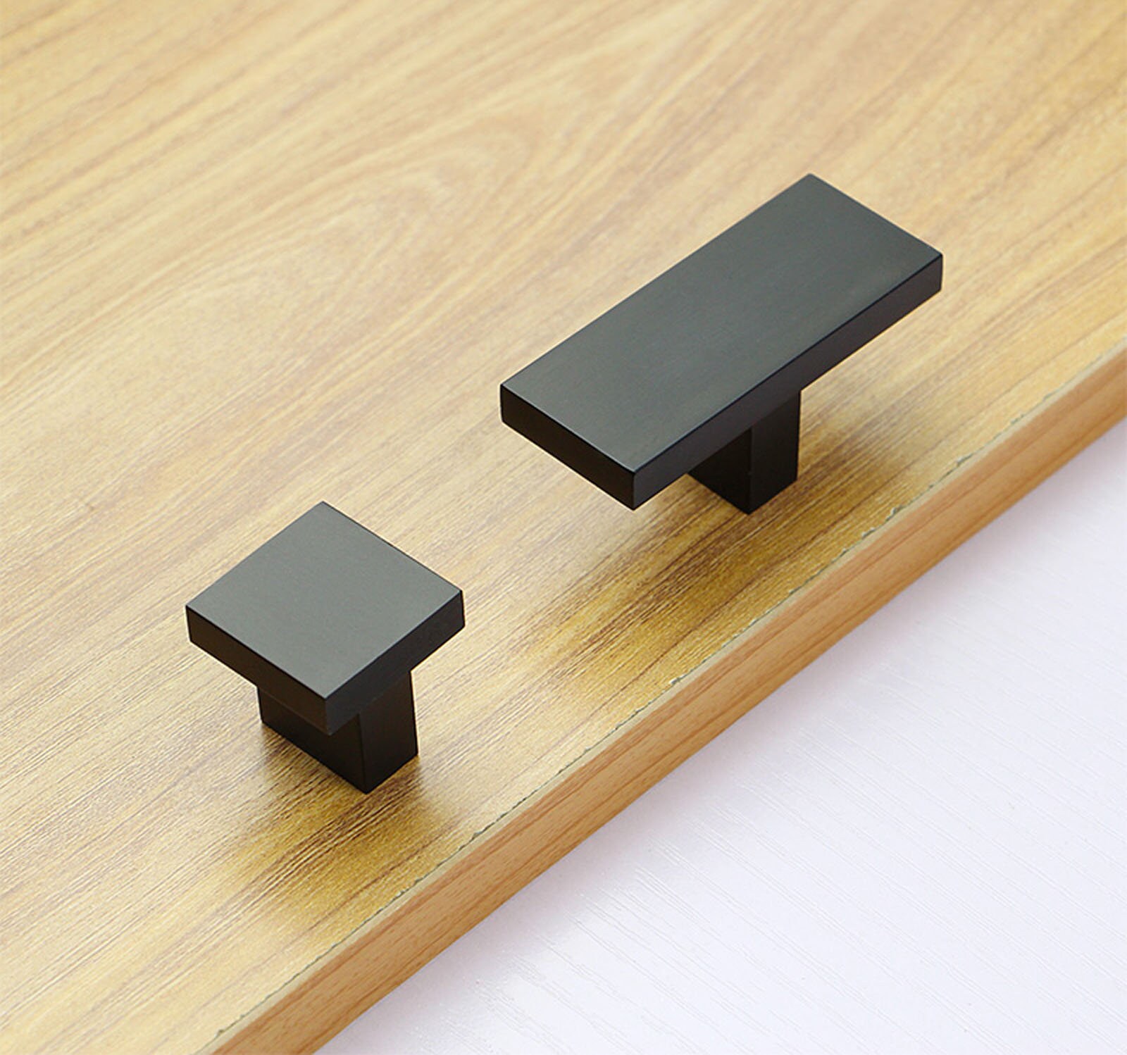 Modern Simple Cabinet Wardrobe Door Handle Black Widened | Etsy