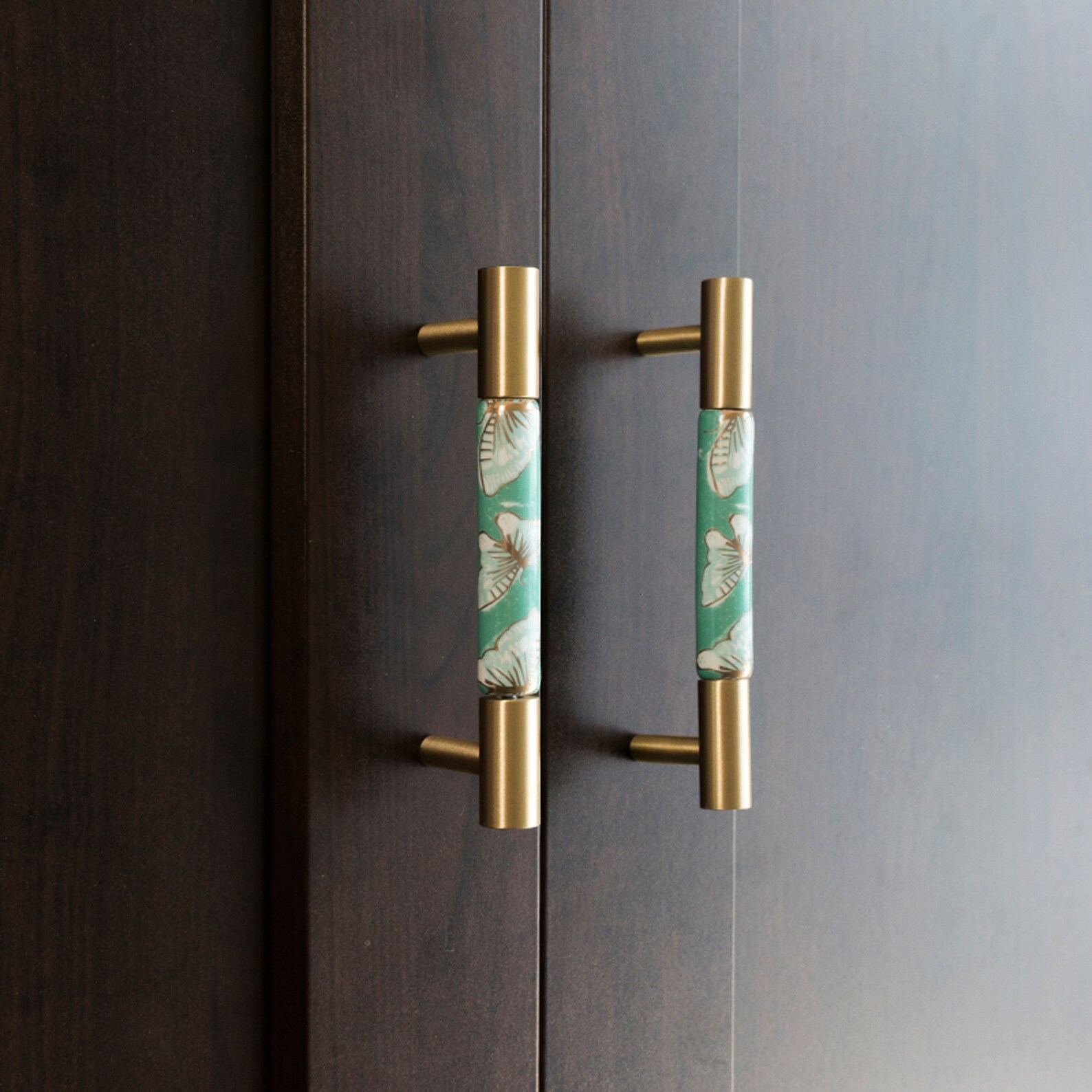 Modern Simple Brass Cabinet Door Handle Straight Strip Solid | Etsy