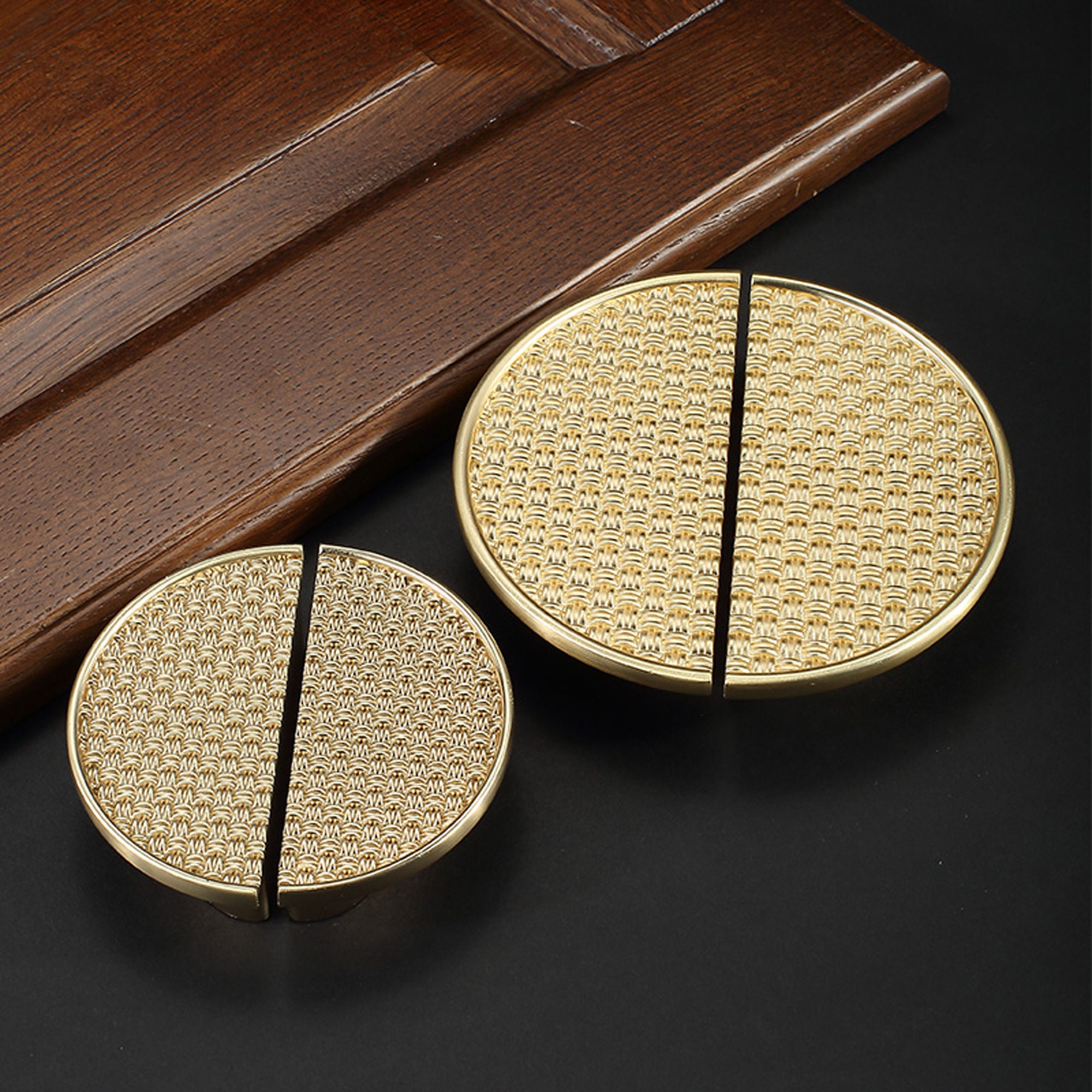 New Chinese Style Handle Wooden Cabinet Door Handle Paired - Etsy