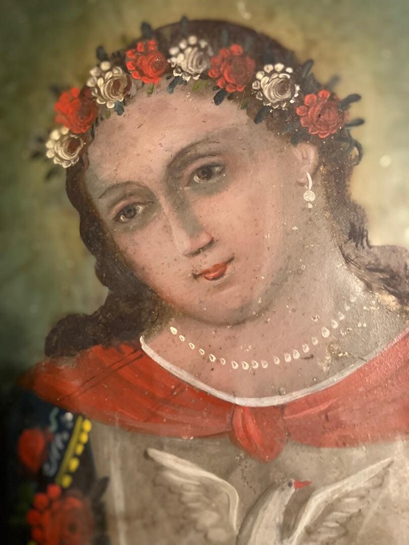 Antique Mexican Tin Retablo Santos the Immaculate Conception - Etsy