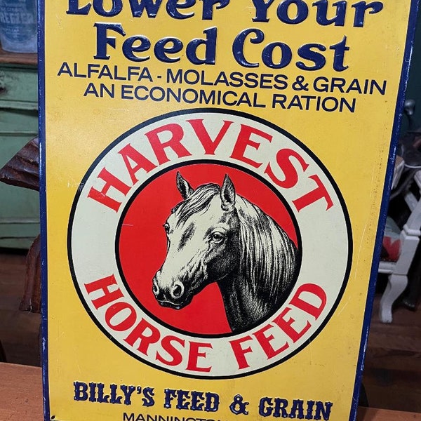 Metal Vintage Feed Sign - Etsy