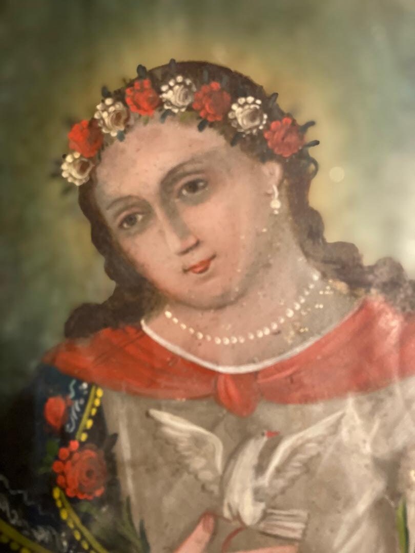 Antique Mexican Tin Retablo Santos the Immaculate Conception - Etsy