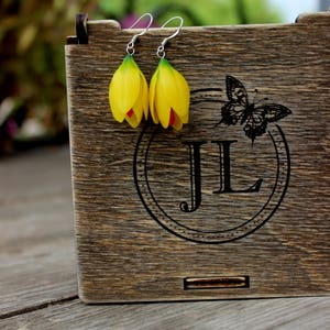 Handcrafted Crocus Flower Earrings – Lightweight & Durable Cold ...