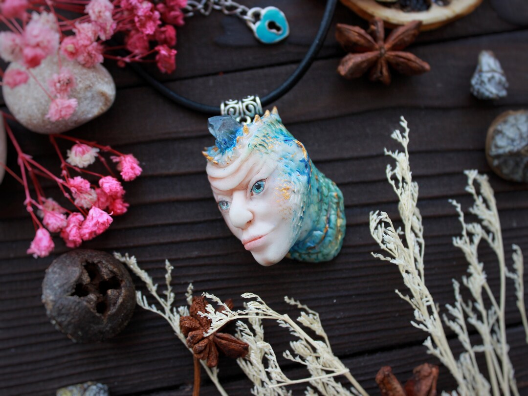 Amphibian Man ~ Art Sculpture Pendant ~ Sea Pendant ~ Amphibian Pendant ...