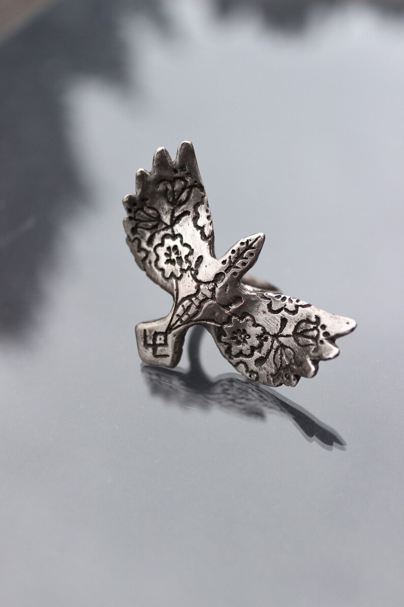 The Turtledove Ring Talisman Ring Bereginya of Family Ring - Etsy