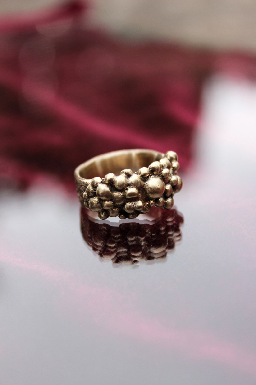 Bubbles Ring ~ Aero Ring ~ Handmade Bronze Ring ~ Birthday Gift for Her ...