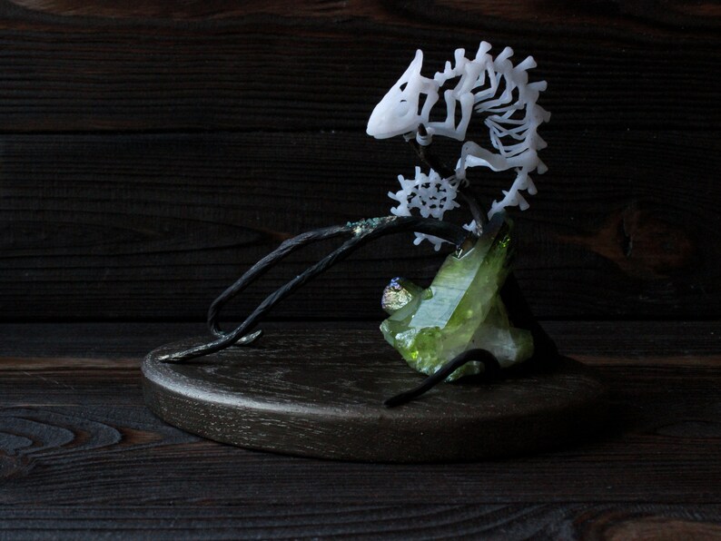 The Statuette of Chameleon Skeleton Made of Polymer Clay | Etsy