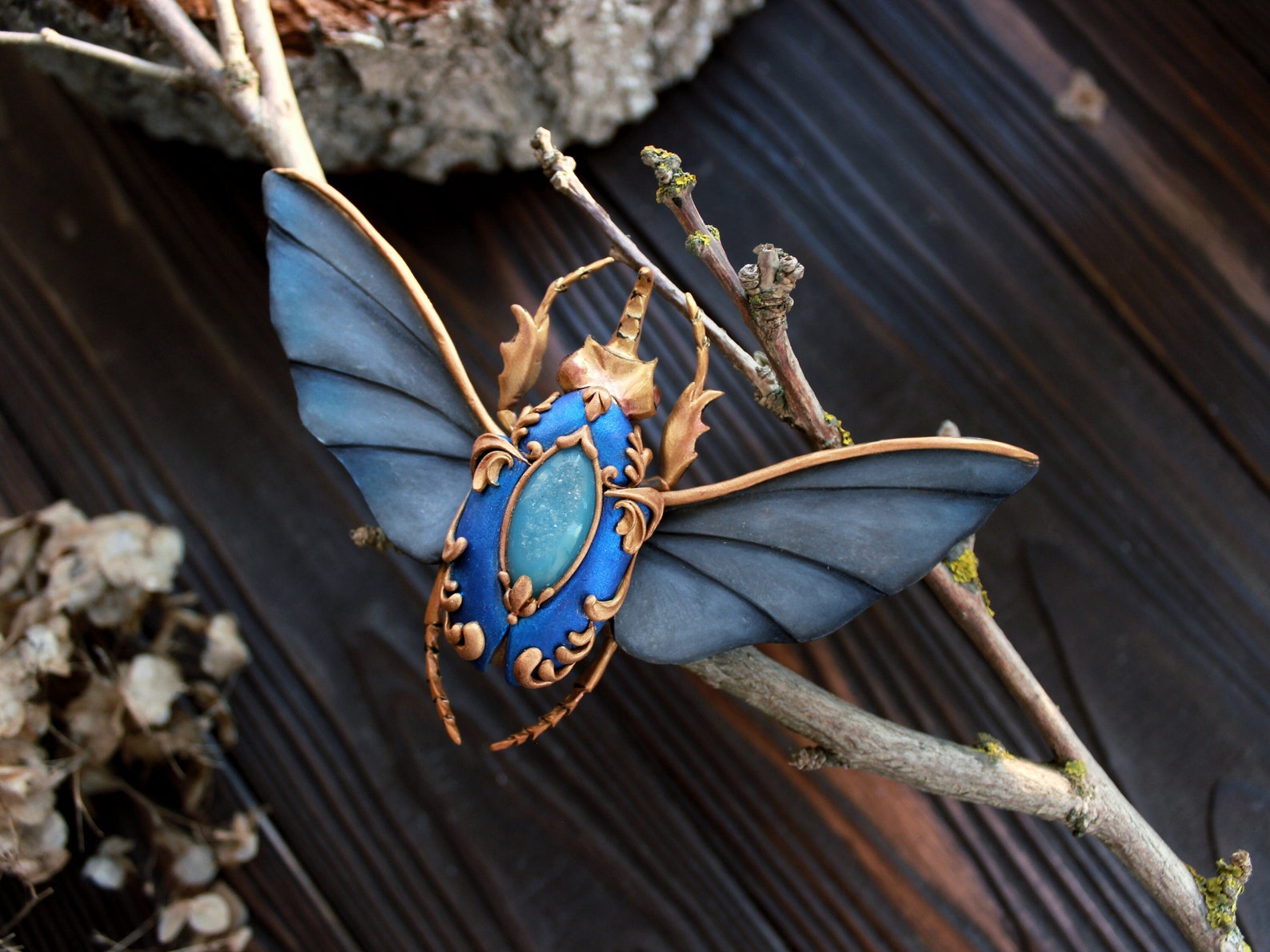 Mecynorrhina Torquata Brooch Beetle Brooch Polymer Clay | Etsy