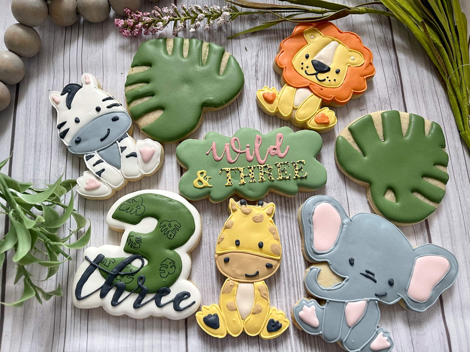 Jungle Theme Wild & 3 Cookies - Etsy