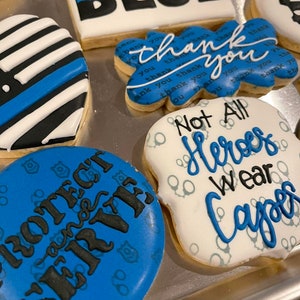 Law Enforcement Appreciation Decorated Cookies - Etsy