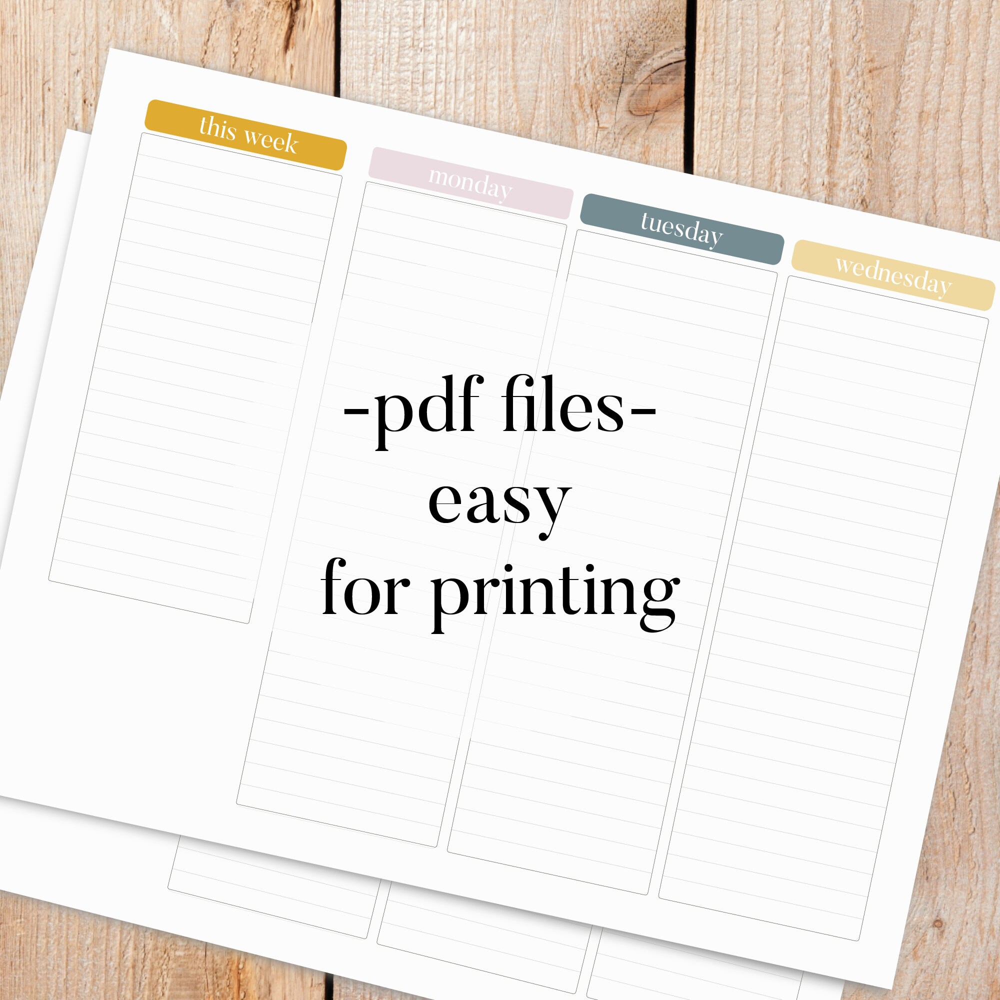 Printable Planner Pages Digital Planner Notability, Goodnotes ...