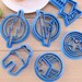 6 Superhero Cutters for Cake Decorating | Etsy