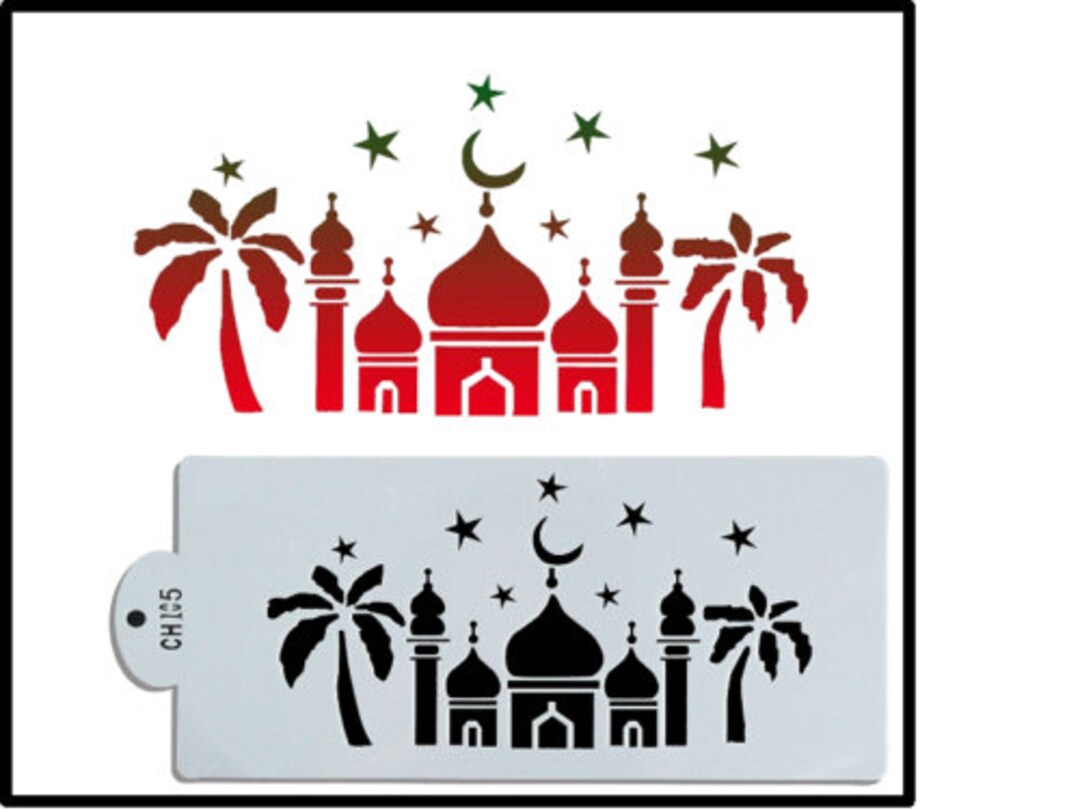 Cake Stencil Mosque Pattern - Etsy
