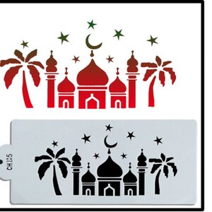 Cake Stencil Mosque Pattern - Etsy UK