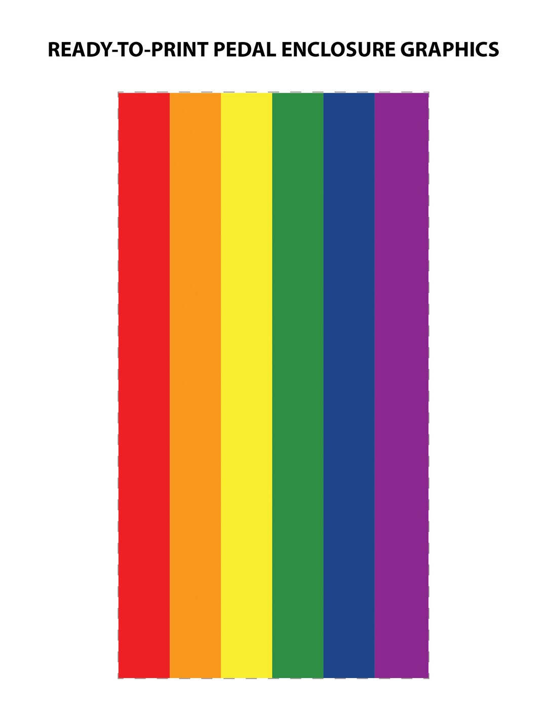 Rainbow LGBT Pride Flag - Ready-to-print Guitar Effects Pedal Artwork ...