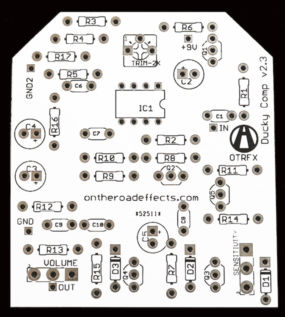 Ducky Comp PCB Build Your Own Vintage Dyna Comp Compressor | Etsy