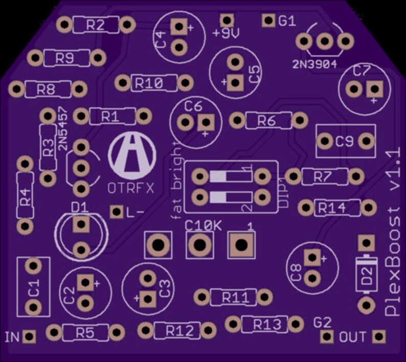 Plexboost PCB Build Your Own Echoplex Preamp Style Boost | Etsy