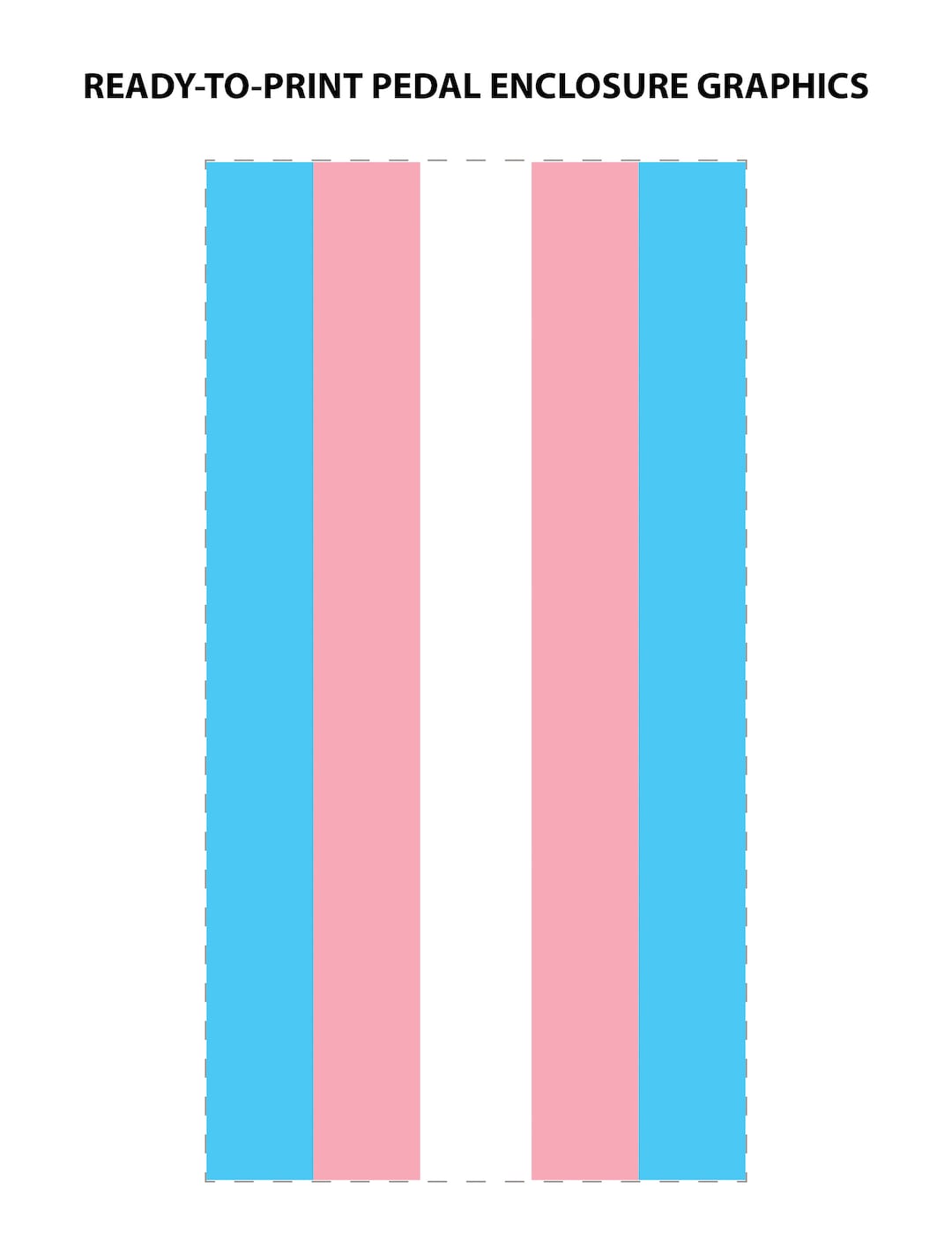 Transgender Pride Flag - Ready-to-print Guitar Effects Pedal Artwork - Etsy