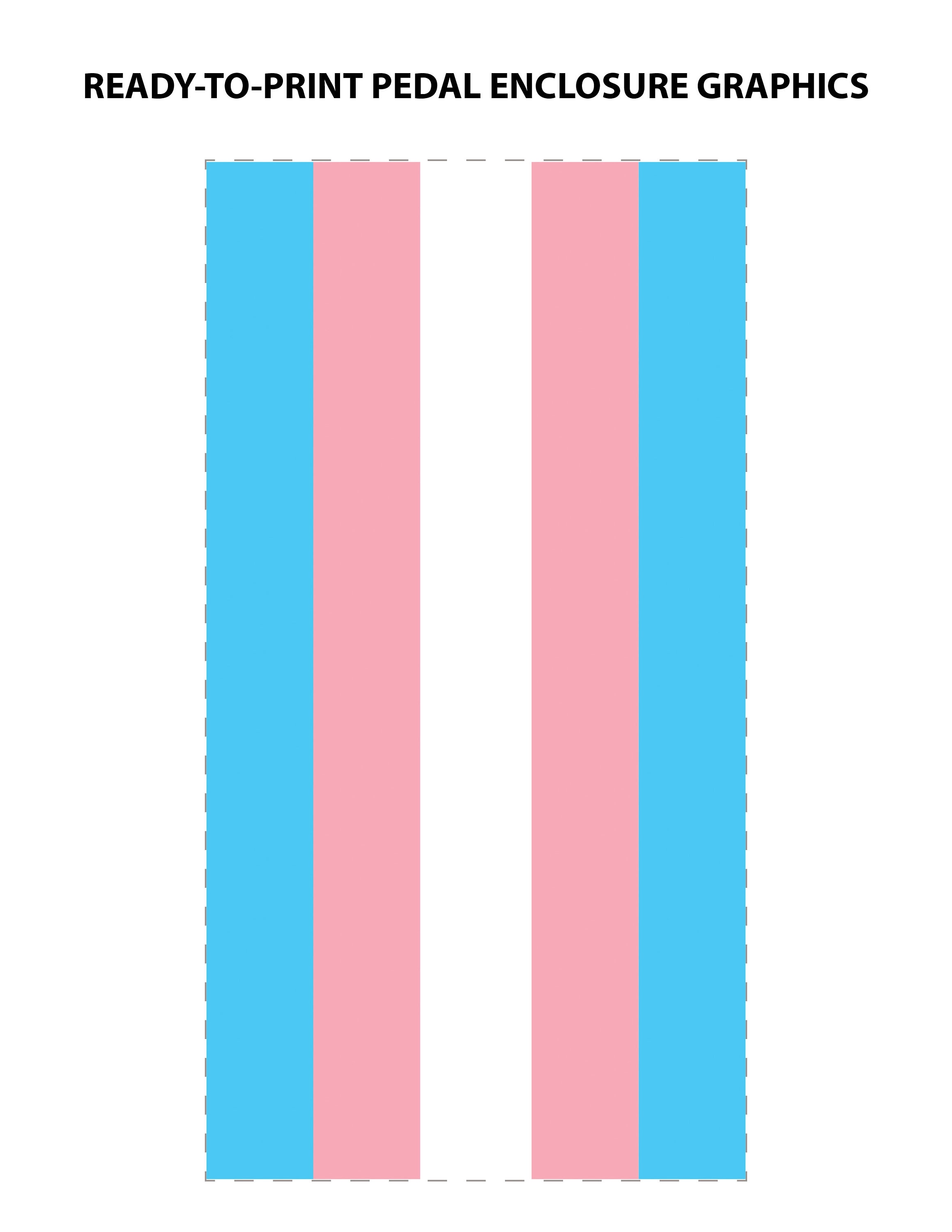 Transgender Pride Flag - Ready-to-print Guitar Effects Pedal Artwork - Etsy