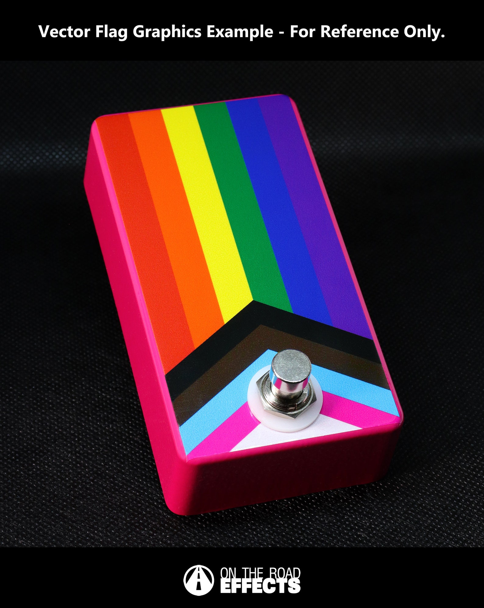 Rainbow LGBT Pride Flag Ready-to-print Guitar Effects Pedal Artwork - Etsy