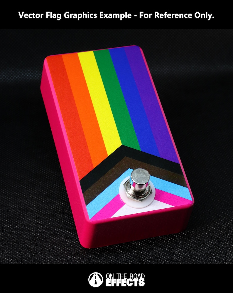 Rainbow LGBT Pride Flag Ready-to-print Guitar Effects Pedal Artwork - Etsy
