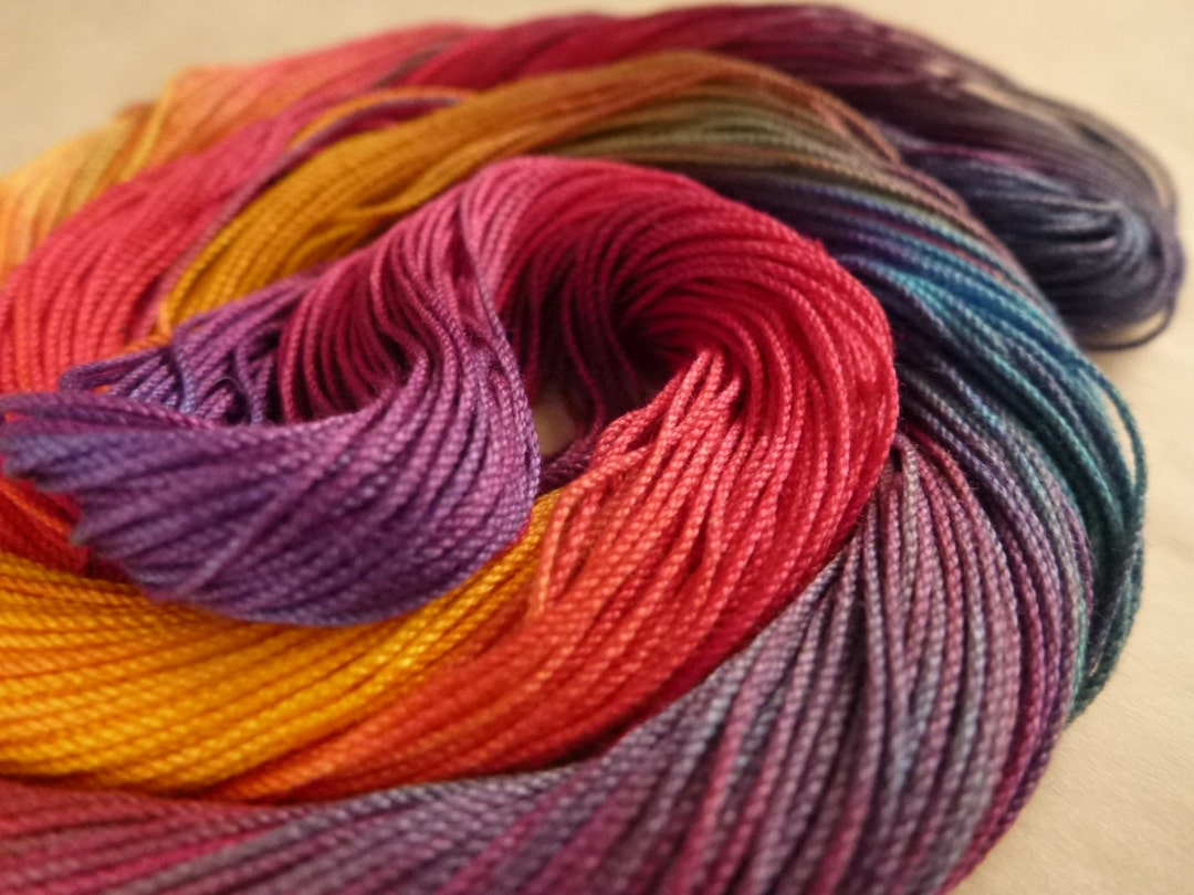 Tatting magic Alenaleadesign, Artisan Thread Sunset Color, Variegated ...