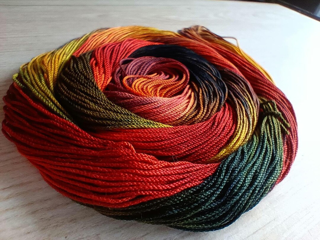 Alenaleadesign "autumn Fire" Hand Dyed Cotton Thread, Sizes 10 to 80 ...